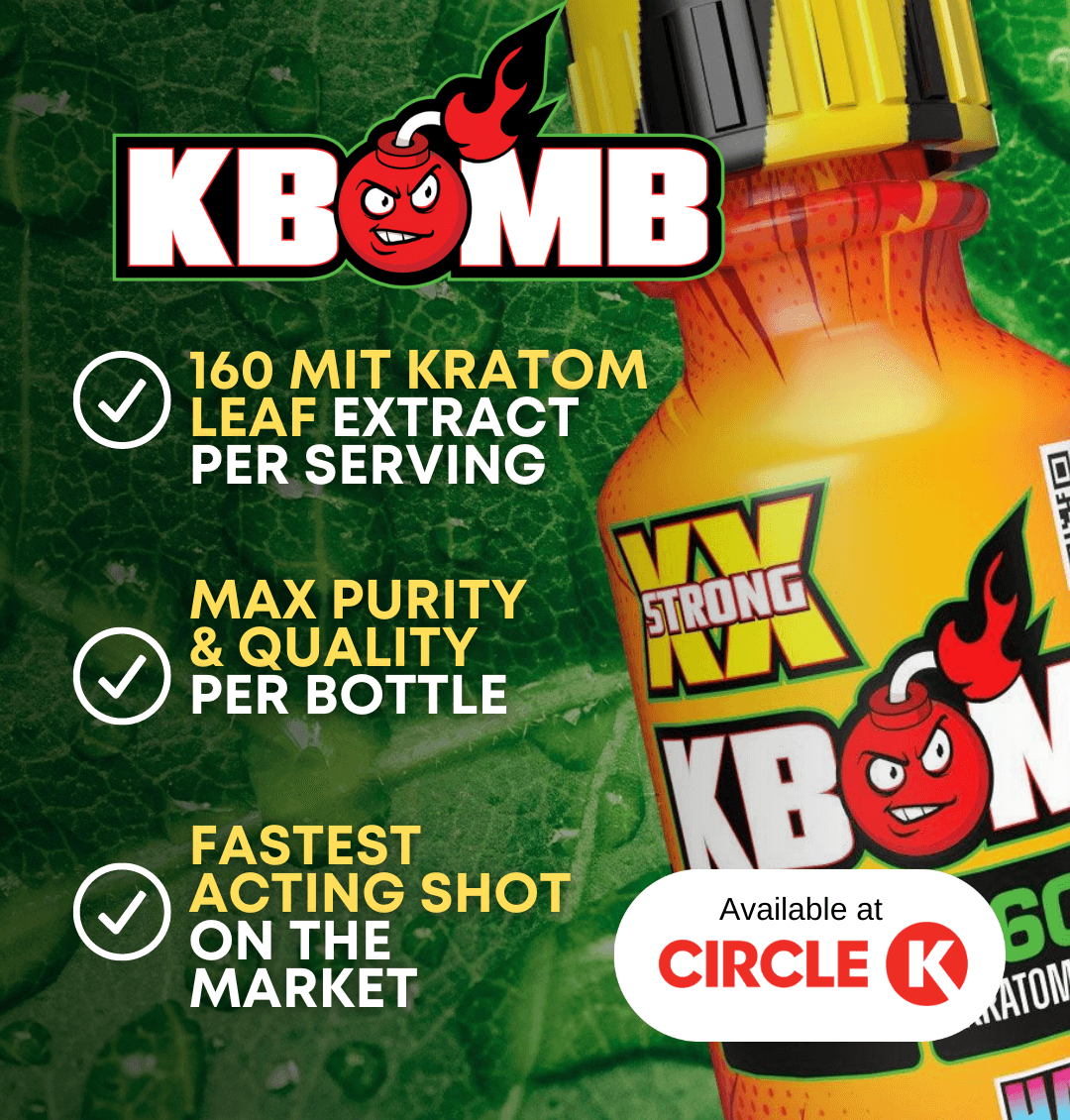 Kbomb Kratom Extract Mitragynine Softgels 40mg - Pure Kratom Extract Online